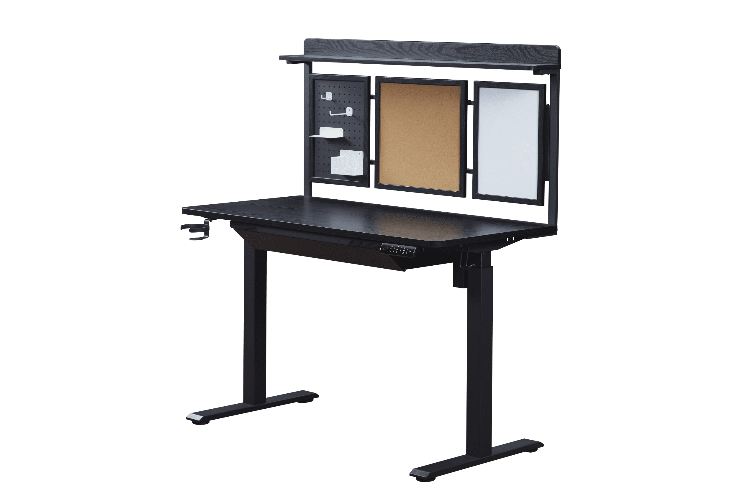 KOWO 48" K304 Electric Height Adjustable Standing Desk with Back Borad ...