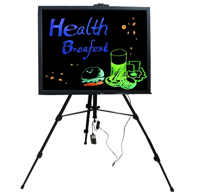 LED Light-Up Dry Erase Menu Sign Message Writing Neon Board - Walmart.com