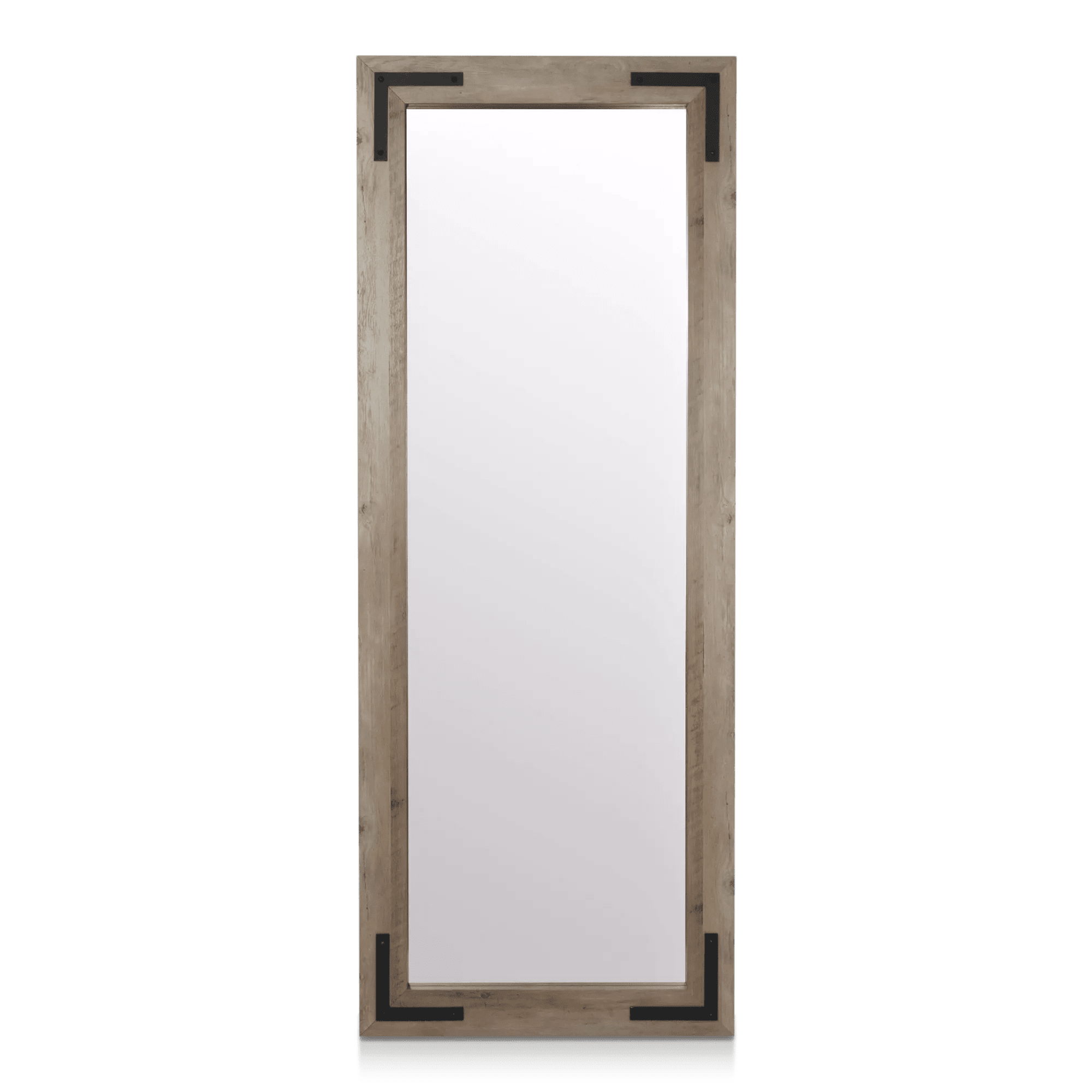 Click here for Bouclair Grey Wood And Metal Framed Mirror 27 X 70... prices