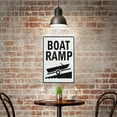 Metal Boat Ramp Sign 8"x12 Rust Free Weather Resistant Aluminum Alert ...