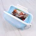 Collapsible Silicone Lunch Box, Blue 50.7 fl oz, 1 Pack Food Storage ...
