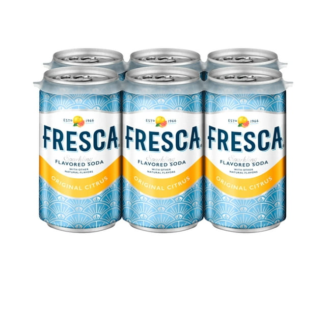 Fresca Original Grapefruit Citrus Sparkling Soda 7.5oz Mini Cans, 12 Units - Walmart.com