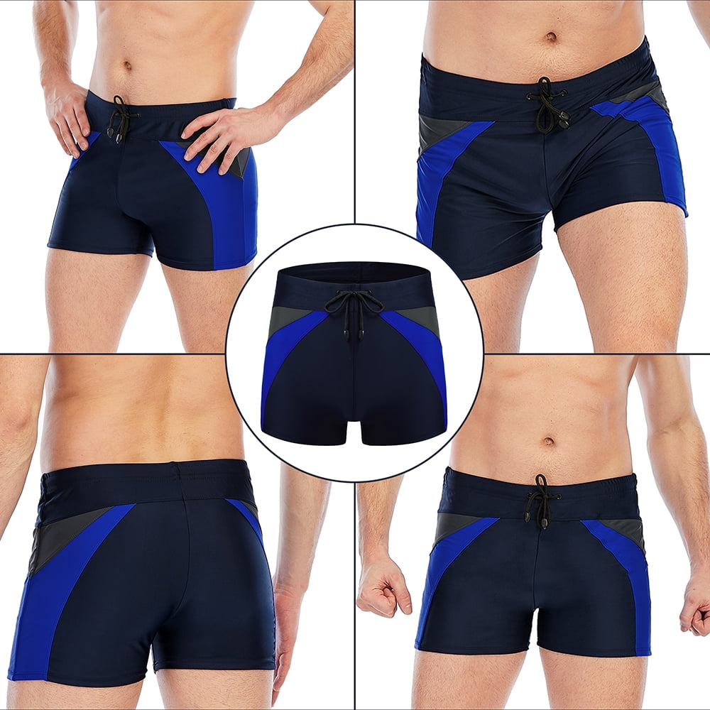 Men's Square Leg Swimsuit Swim Briefs Competition Athletic Training ...