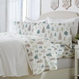 Great Bay Home Printed Velvet Plush Warm and Cozy Fleece Sheet Set ...