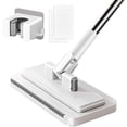 Hands-Free Microfiber Flat Mop, Reusable Clip-On Floor Cleaning Mop ...