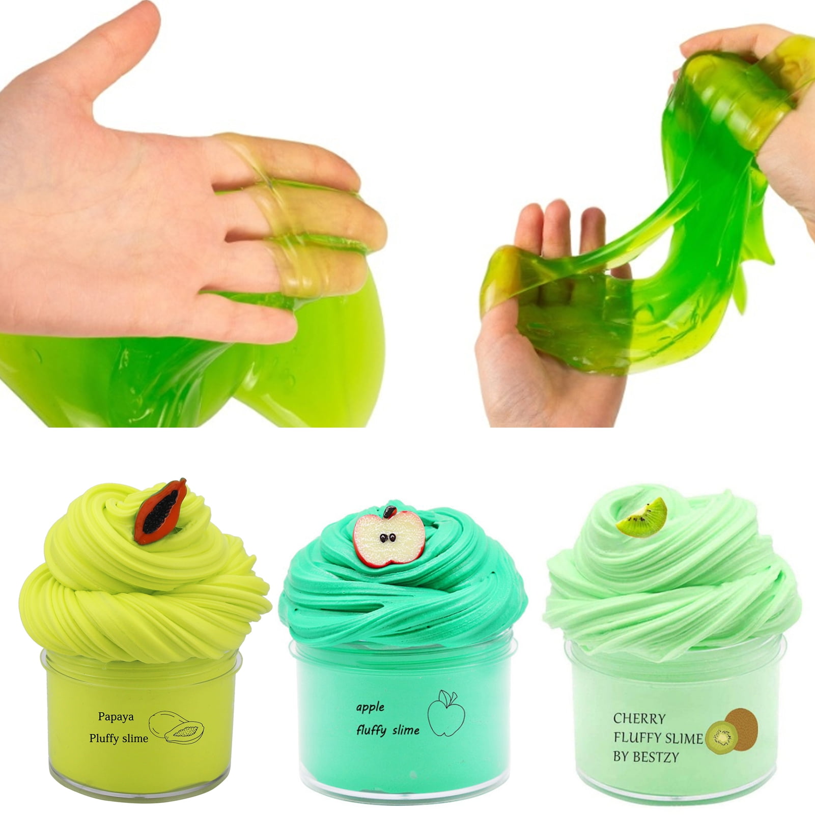 Happy Date 3Pack 70ml Slime Kit,Super Soft and Non Sticky DIY Surprise ...