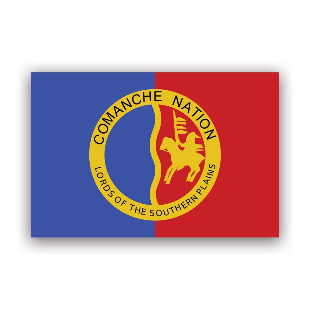 Comanche Nation Flag Sticker Decal - Self Adhesive Vinyl - Weatherproof ...