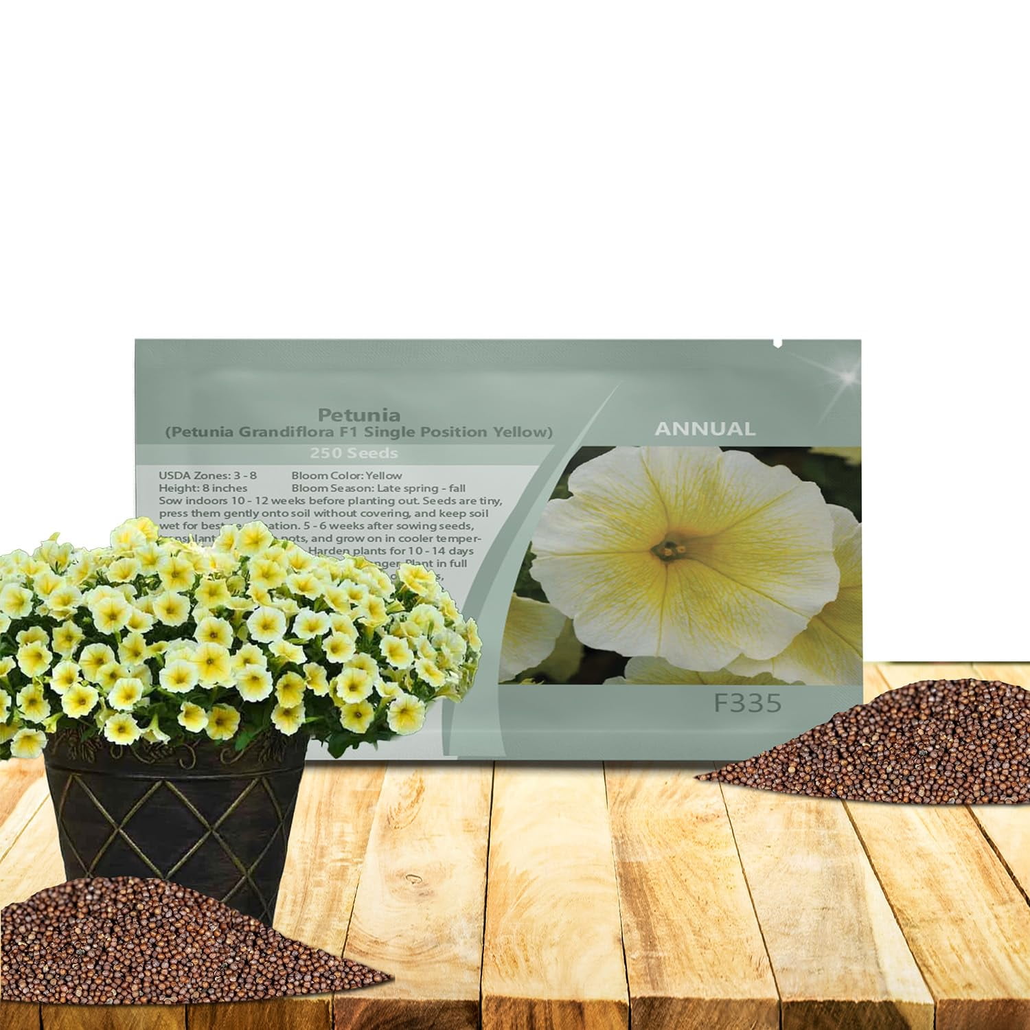 Click here for Outsidepride Yellow Petunia Grandiflora Seeds - 25... prices