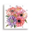 3drose, Pretty Image of Watercolor Daisy Bouquet, 13x13 Wall Clock ...