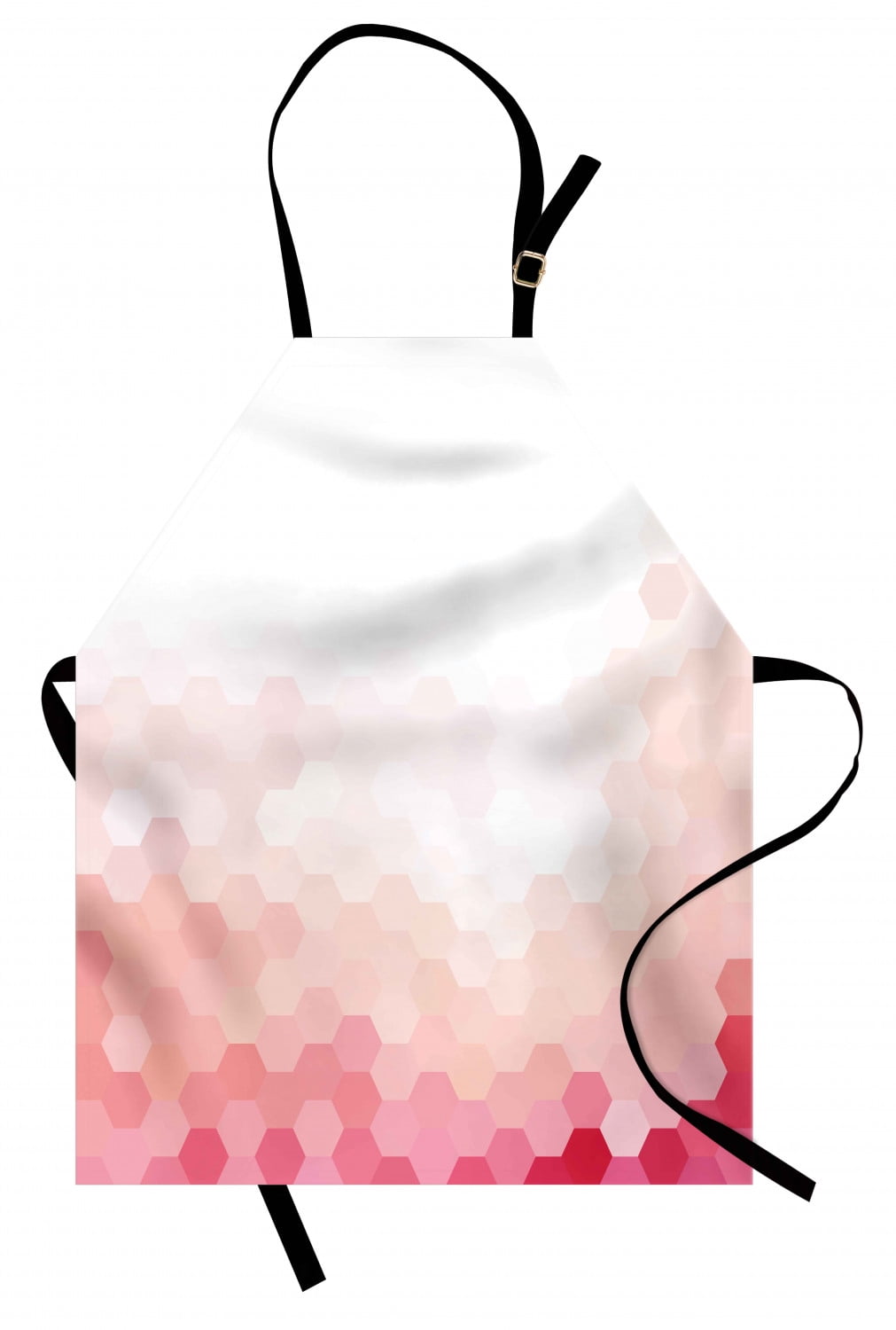 Light Pink Apron Gradient Toned Geometric Digital Abstract Hexagon ...