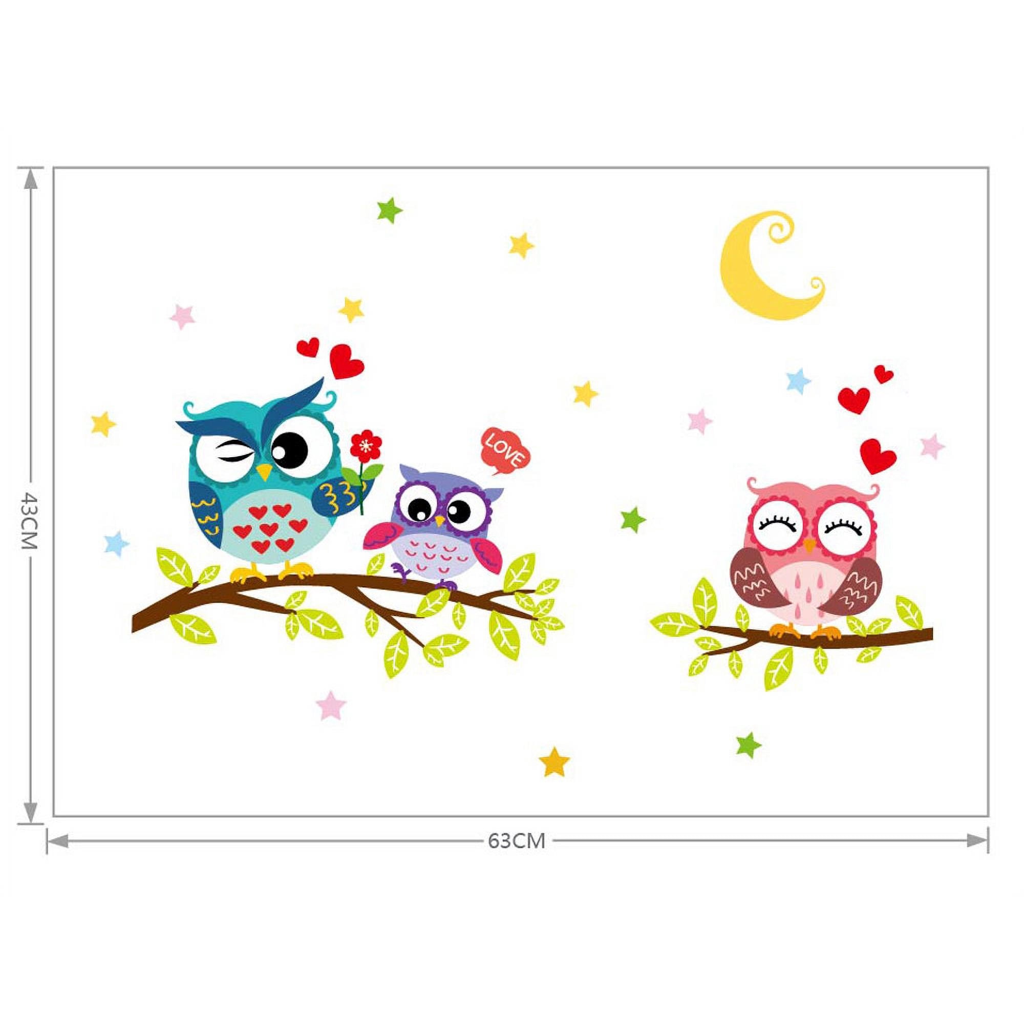 Click here for Egnmcr Wall Stickers  Cute Stickers Removable Owl... prices