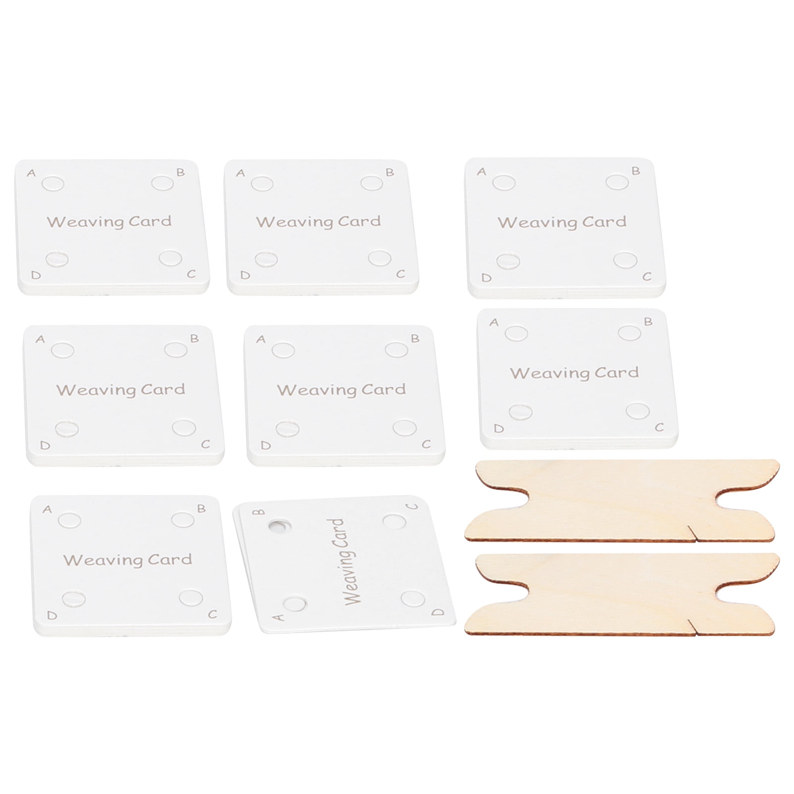 Buy EZSPTO Weaving Cards Table DIY Craft Hand‑Made Paper Loom Tools ...