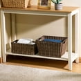 Better Homes & Gardens Large Poly Rattan Storage Basket with Handles ...