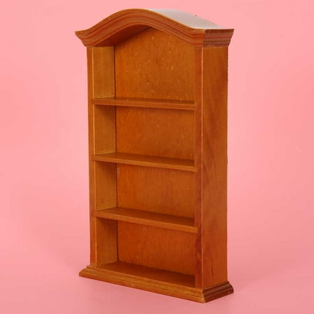 LHCER Wood Bookcase Miniature,Dollhouse Miniature Furniture,1:12 ...