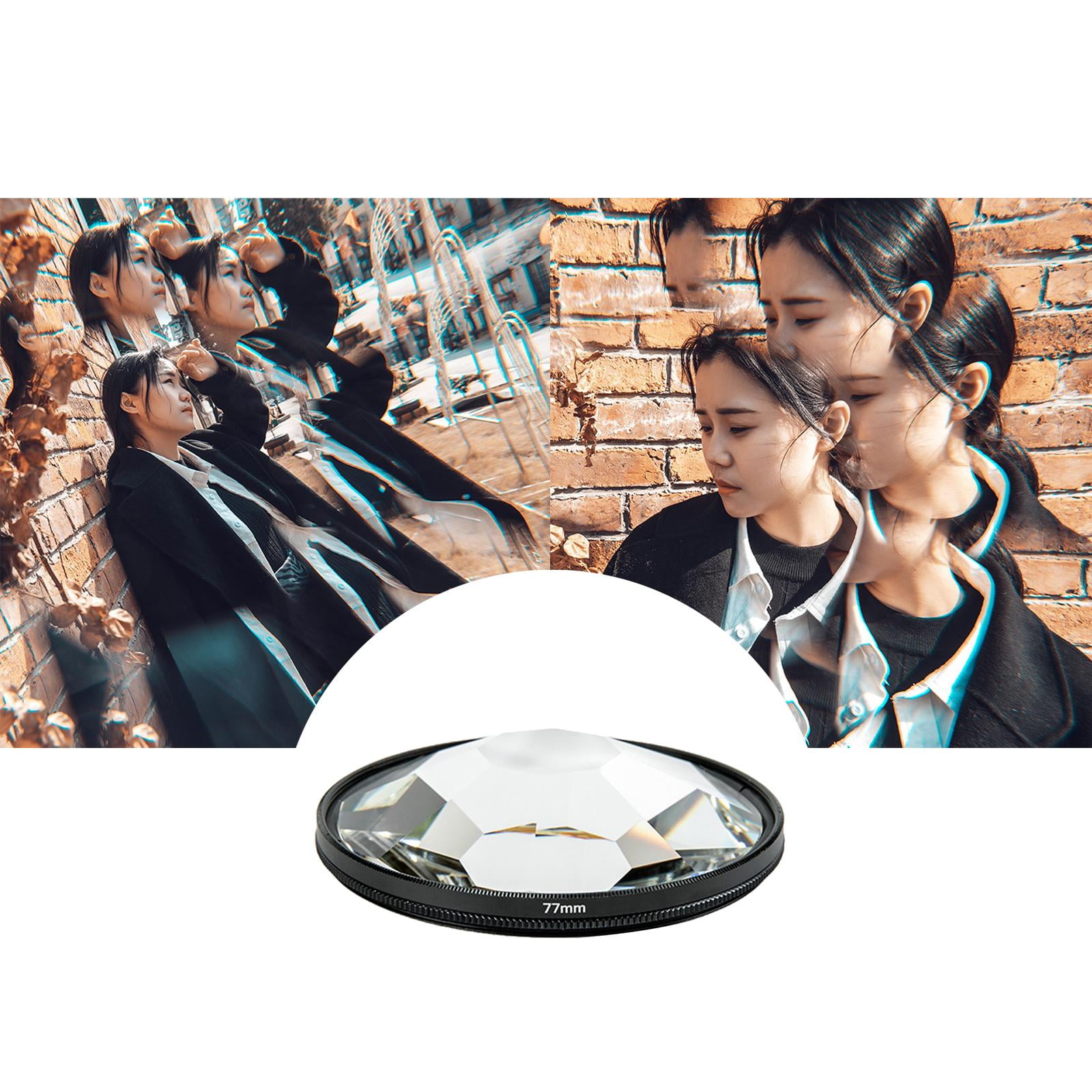 77mm Caleidoscopio Prisma Cámara Filtros de vidrio Accesorios de fotografía perfke Lente de la ...