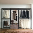 Chests Of Drawers, Monica Farmhouse Industrial Wood Walk-in Closet with ...