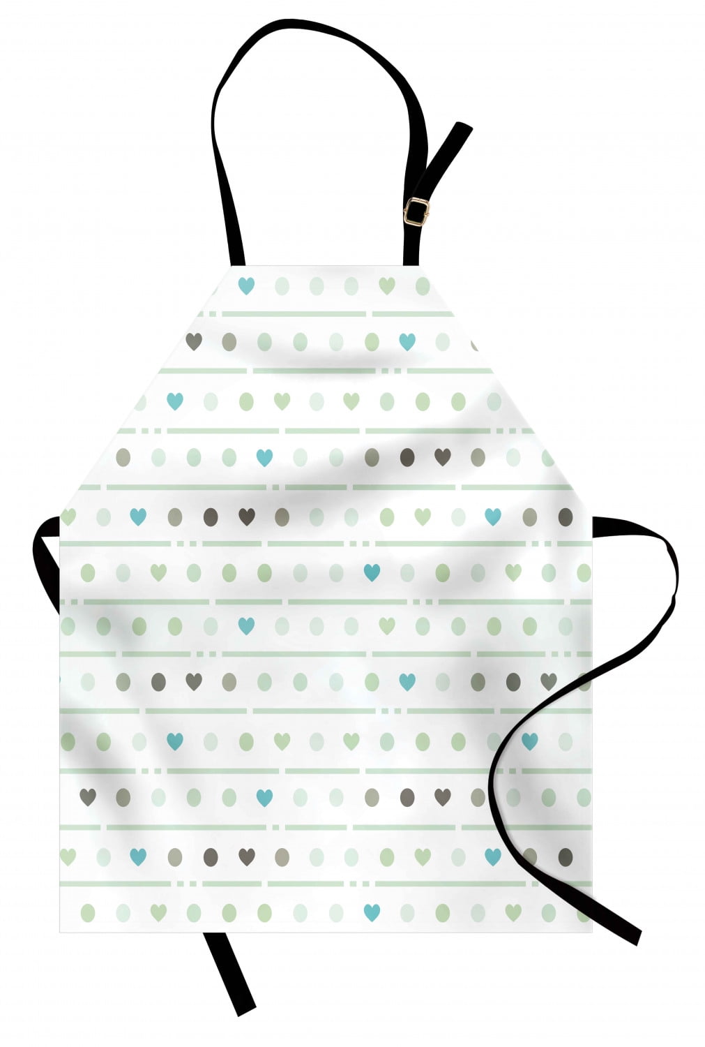 Mint Apron Sweet Polka Dots Hearts and Stripes Pattern Valentines Retro ...
