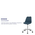 Flash Furniture Aurora Series Mid-Back Blue Fabric Task Office Chair ...