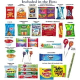 Foxy Fane 100 Count Snack Box - Gift Basket with Variety Assortment of ...