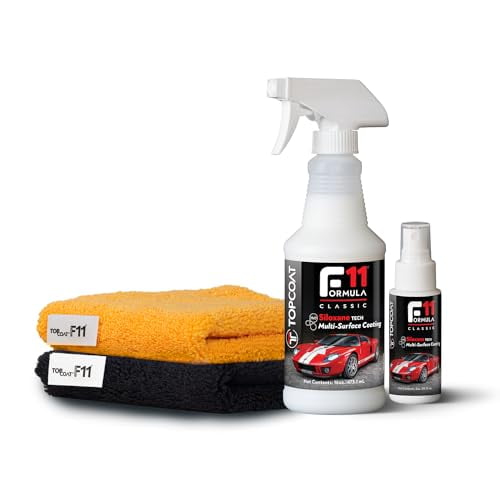 TopCoat F11 Polish Sealer for Cars Bikes and More Water Based Alternative to Ceramic Wax 16 oz F11 Kit with Travel Bottle and 2 Microfiber Towels Walmart