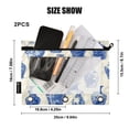 2 Pieces Pencil Bag Binder Pouches 3-Ring Page Turning Folder Pencil ...
