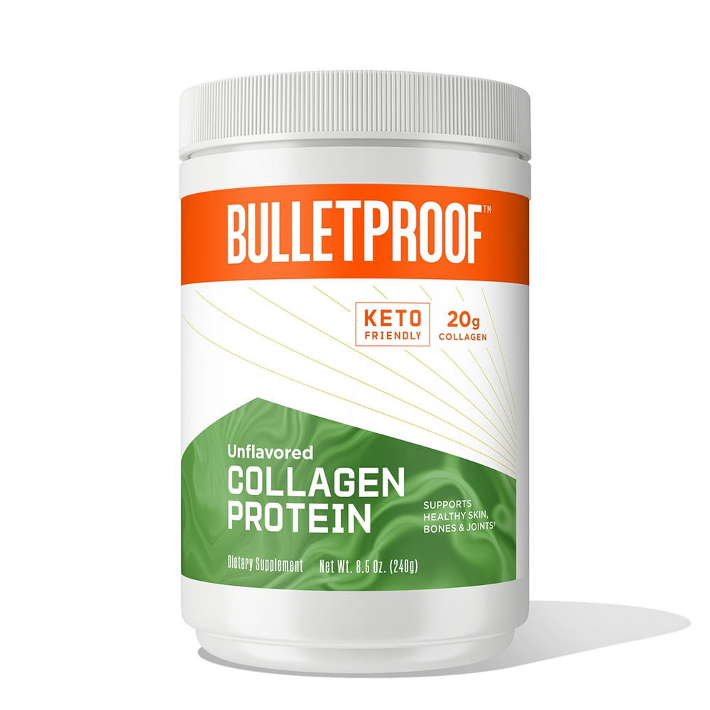 Unflavored Collagen Protein Powder, 18g Protein, 8.5 Oz, Bulletproof ...