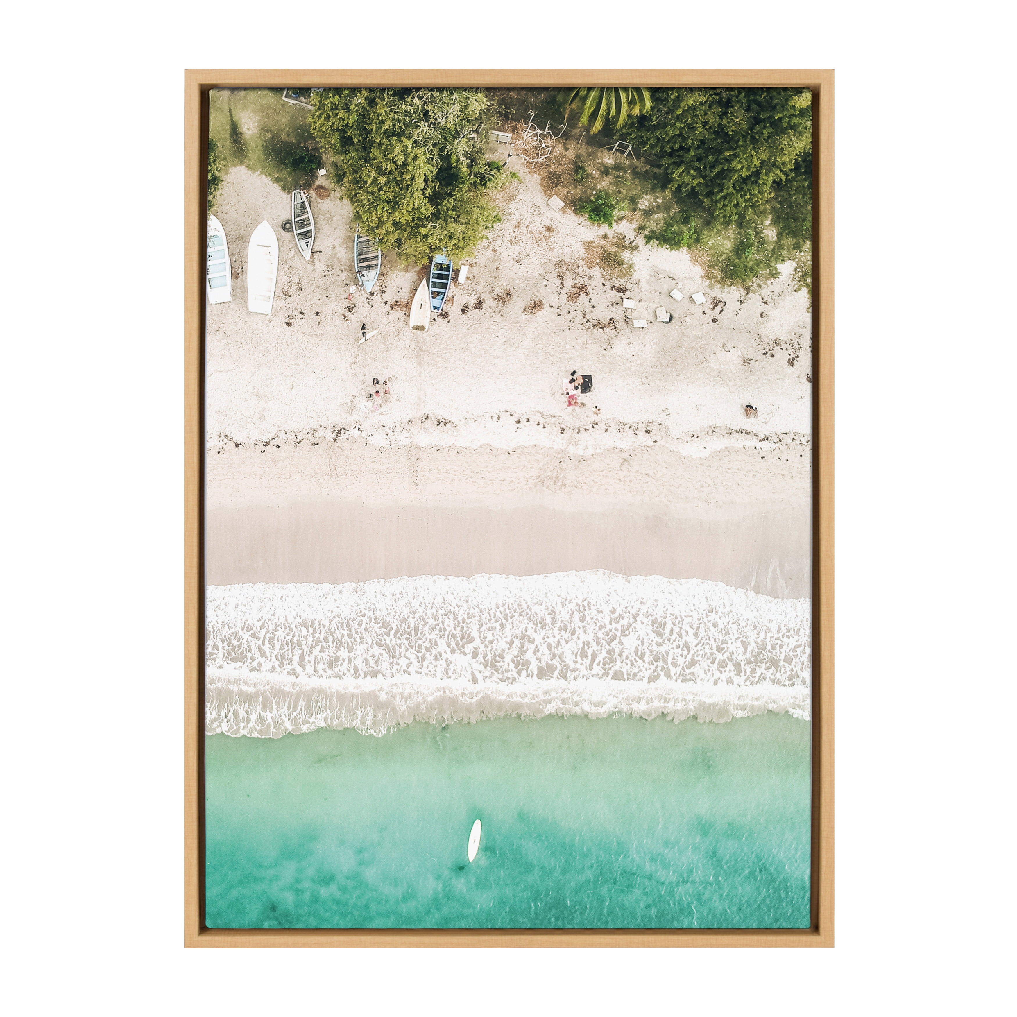 Art Collectibles Painting Acrylic Large Tropical Beach Wave Original