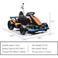 McLaren Licensed Electric Go Kart, 24V Battery Operated Power Wheels ...
