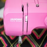 Janome Pink Sorbet Easy-to-Use Sewing Machine with Buttonhole - Walmart.com