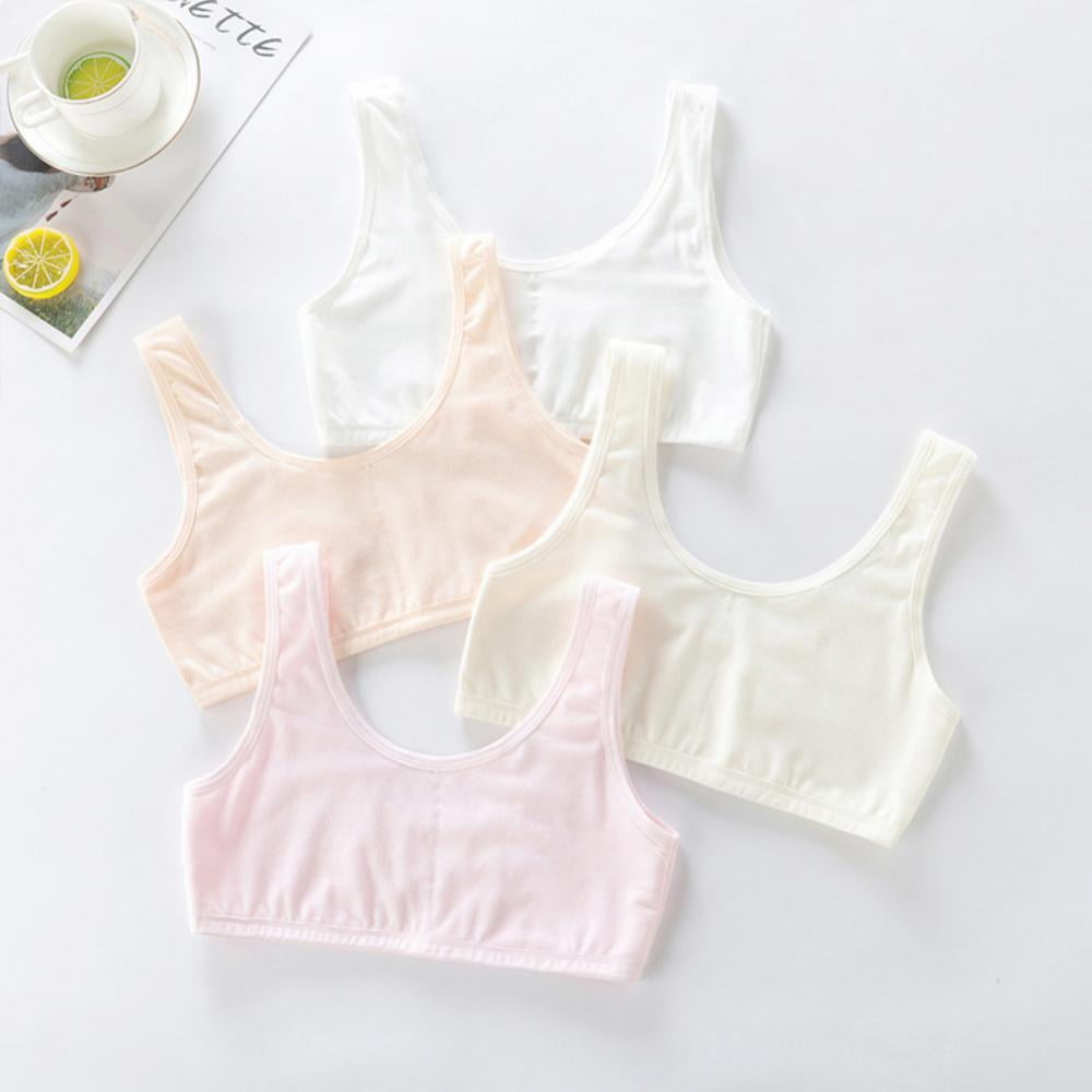URMAGIC Big Girl's Cotton Bra Seamless Vest Underwear For 7-12Years ...