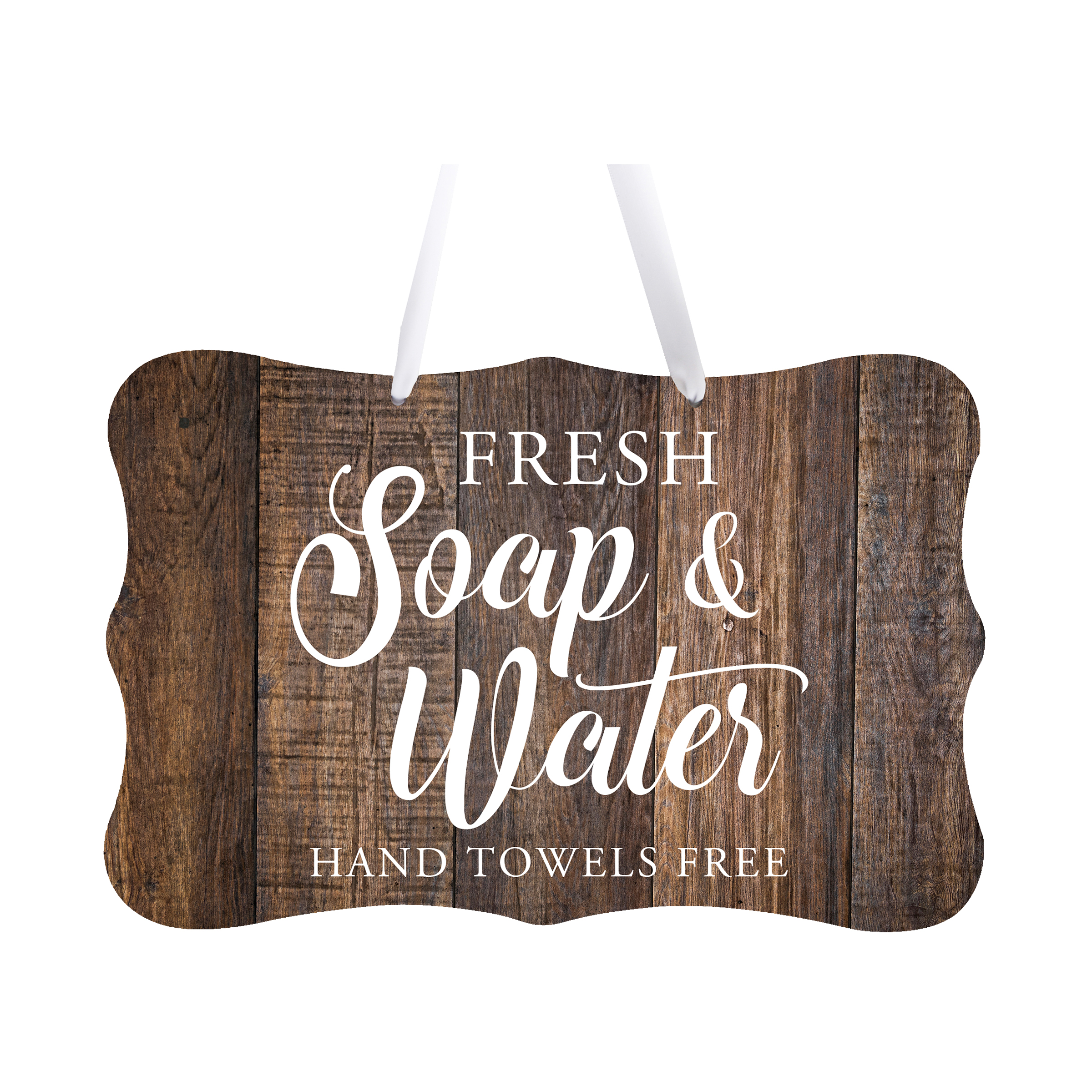 LifeSong Milestones 8x12 Ribbon Sign Fresh Soap & Water Free 2 ...