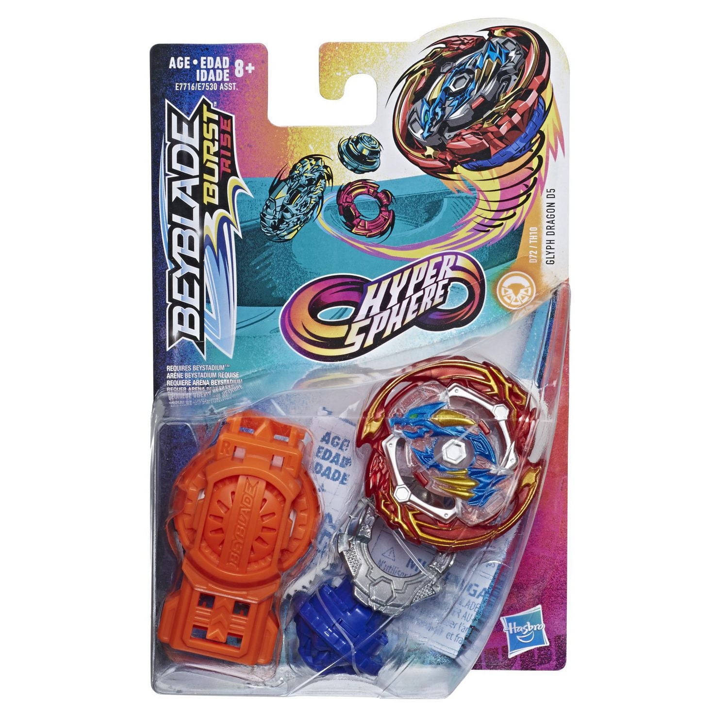 Click here for Hasbro Beyblade Burst Rise Hypersphere Glyph Drago... prices