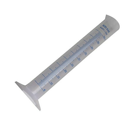 500ml Plastic Measuring Cylinder Blue Line Tube Corrosion Resistant ...