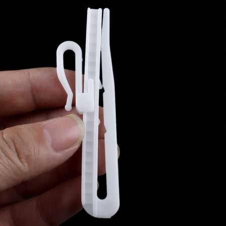 Window Curtain Plastic Adjustable Depth Pinch Pleat Clip Hook Tape ...