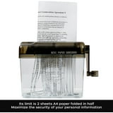 Mini Hand Shredder Portable Paper Shredder Manual Shredder Documents ...