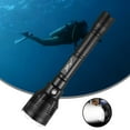 Splihome Scuba Diving Ipx8 Waterproof Flashlight Led Light 80M Deep ...