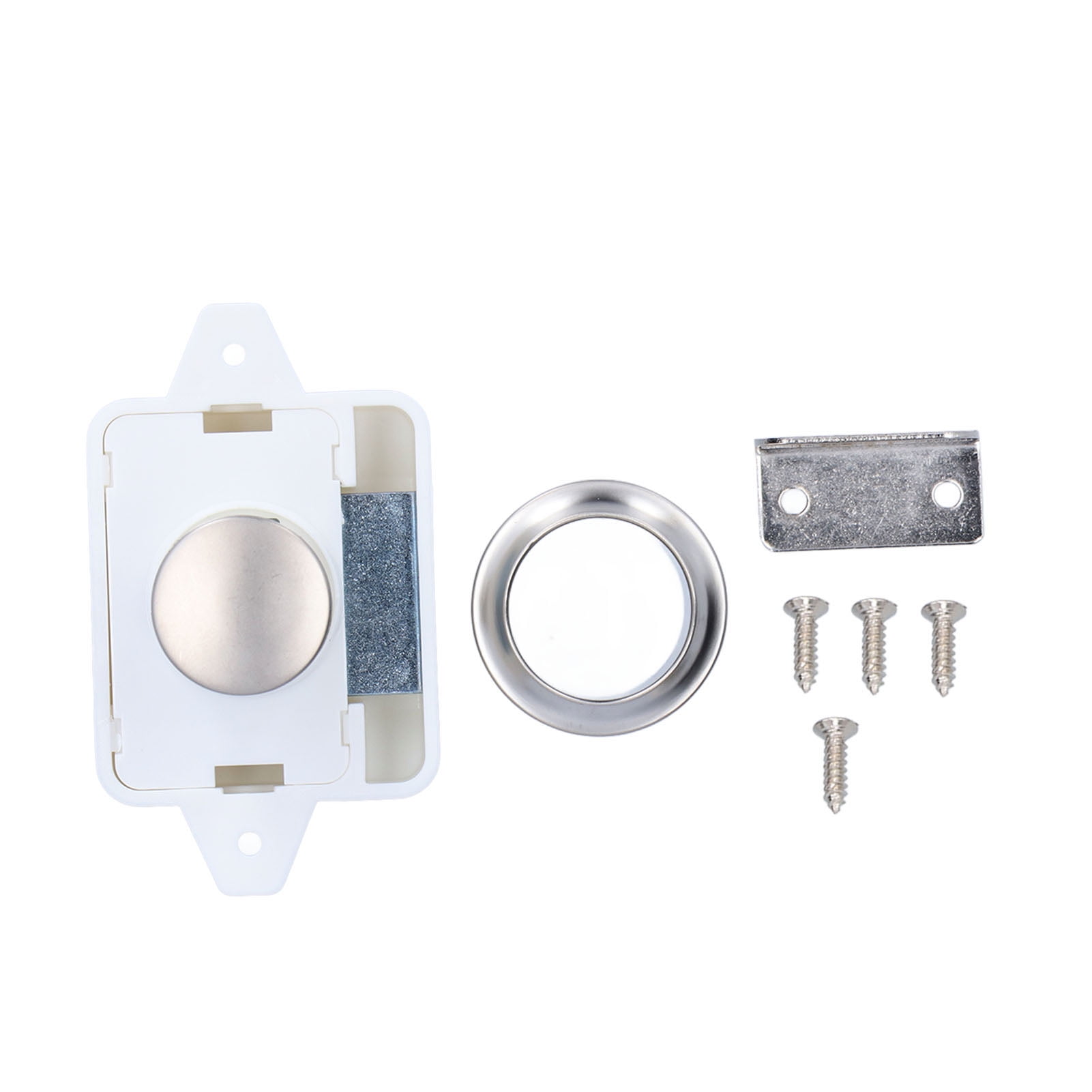 Buy Cabinet Push Button Catch Lock, RV Push Button ABS Metal For 14 ...