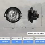 CPW Halogen Clear Lens Fog Lights Pair Set For 2010-2018 Nissan ...