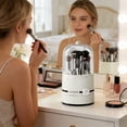 7829 Plastic Makeup Brush Storage With Multiple Sections For Easy ...
