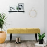 Kithkasa Modern Entryway Bench, Padded Corduroy Seat, Wide Front Entry ...