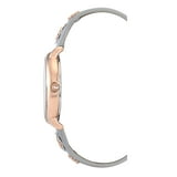 BCBGeneration Ladies Analog 2 Hands Rose Goldtone Case Silver Dial Grey ...