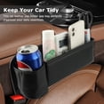 2-Pack Car Seat Gap Filler Organizer, Leather Storage Box with Cup ...