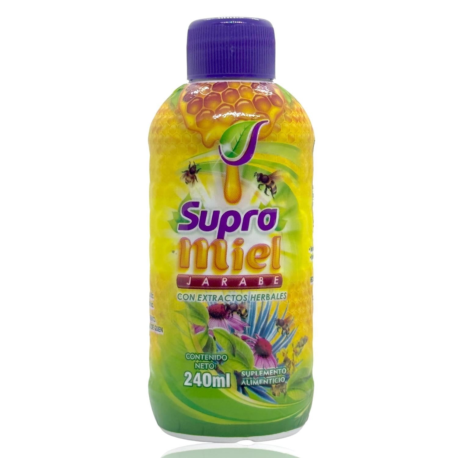 Jarabe Miel con Extractos Herbales 240 ml Supra Natura | Walmart en línea