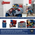 Marvel Avengers 5 Piece Twin Bed Set - Featuring Iron Man, Captain ...