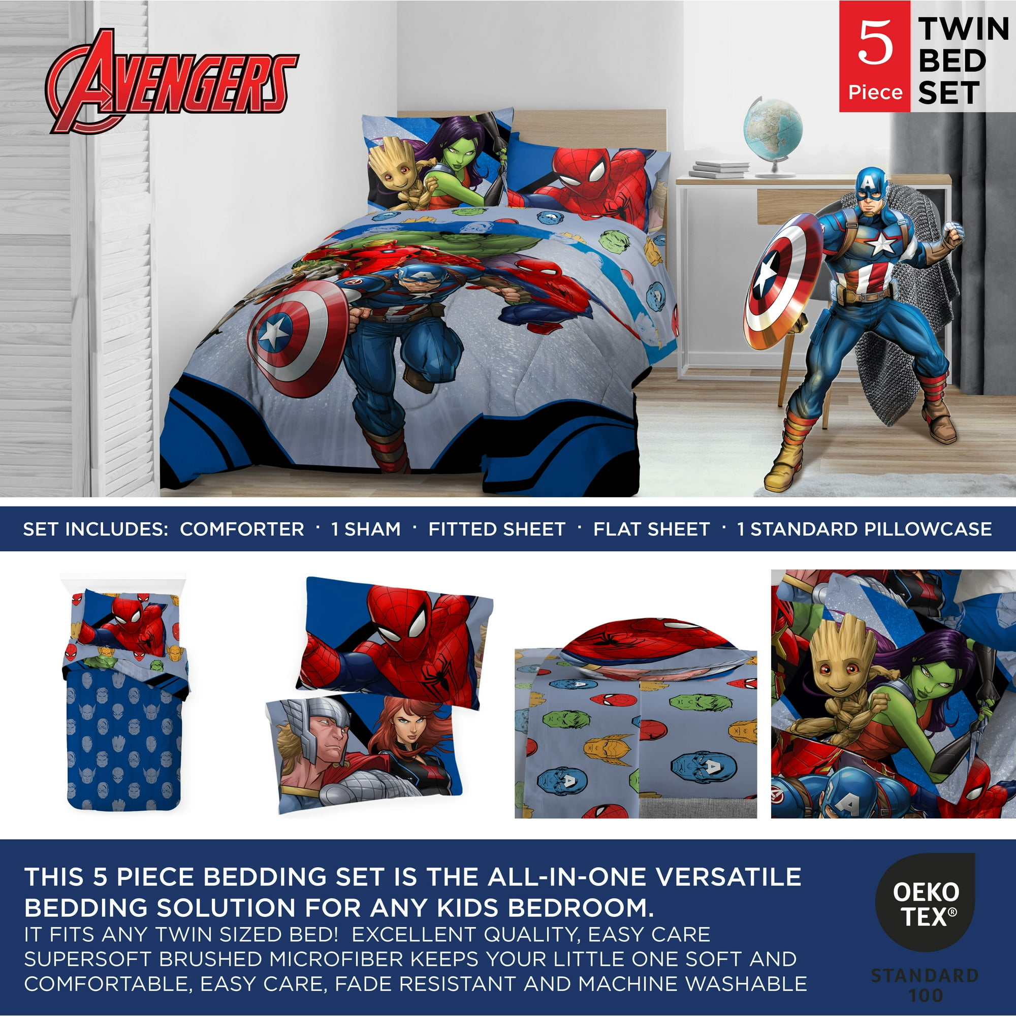 Marvel Avengers Pop Reversible Comforter Set Reviews