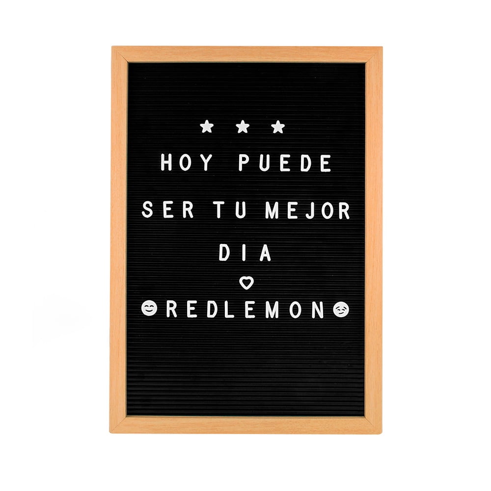 Pizarrón de Madera Vintage de Letras Intercambiables Redlemon 340 ...