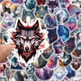 50-Pack Wolf Animal Stickers - Cool Cartoon Graffiti-Style Waterproof ...