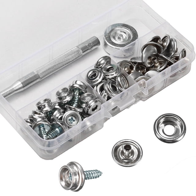 Willstar 62pcs Canvas Snap Kit ,Stainless Steel Canvas to Screw Press ...