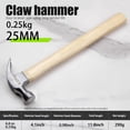 8.8 Ounce Claw Hammer,Forged Carbon Steel Head Small hammer Wood Hammer ...