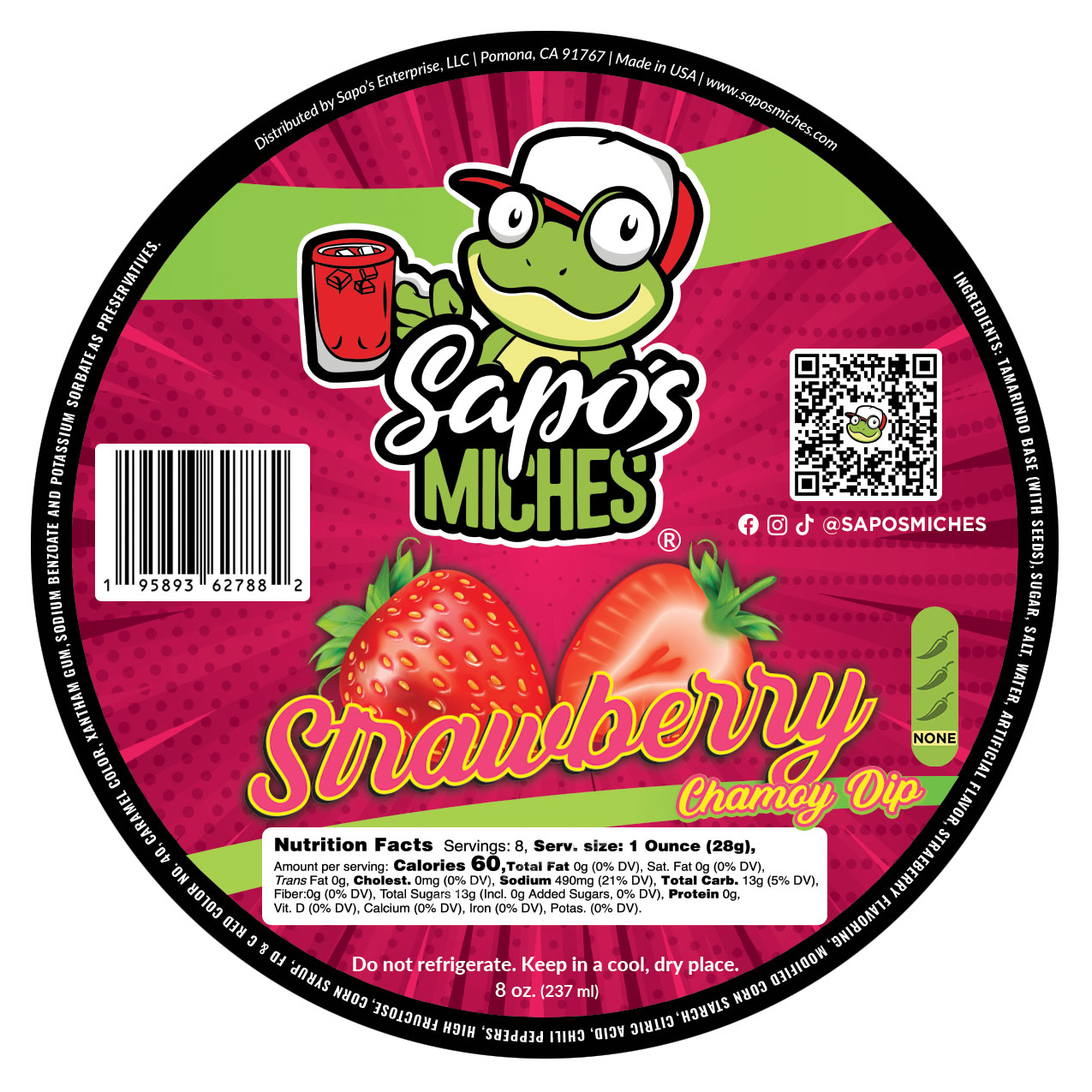 Sapo's Miches Chamoy Rim Rimming Paste Sauce Candy Dip for Drinks ...